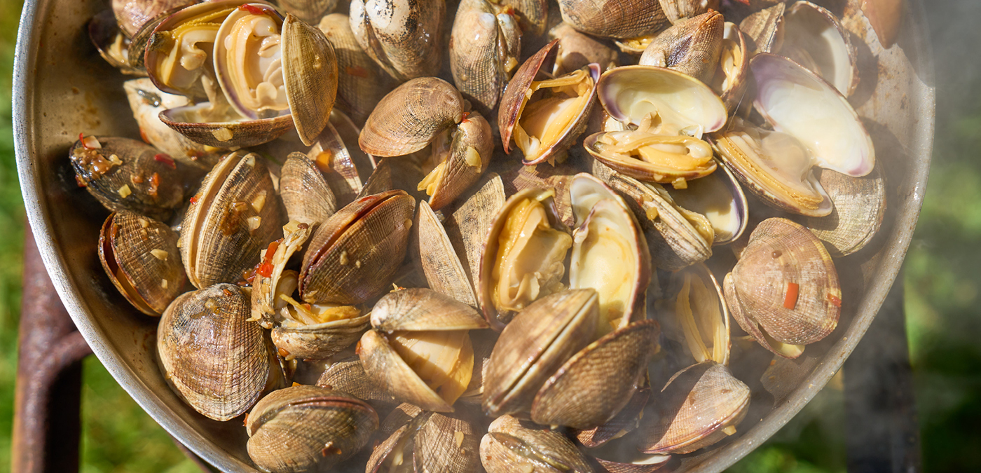 Spicy Thai Basil Clams - Eddiebauer
